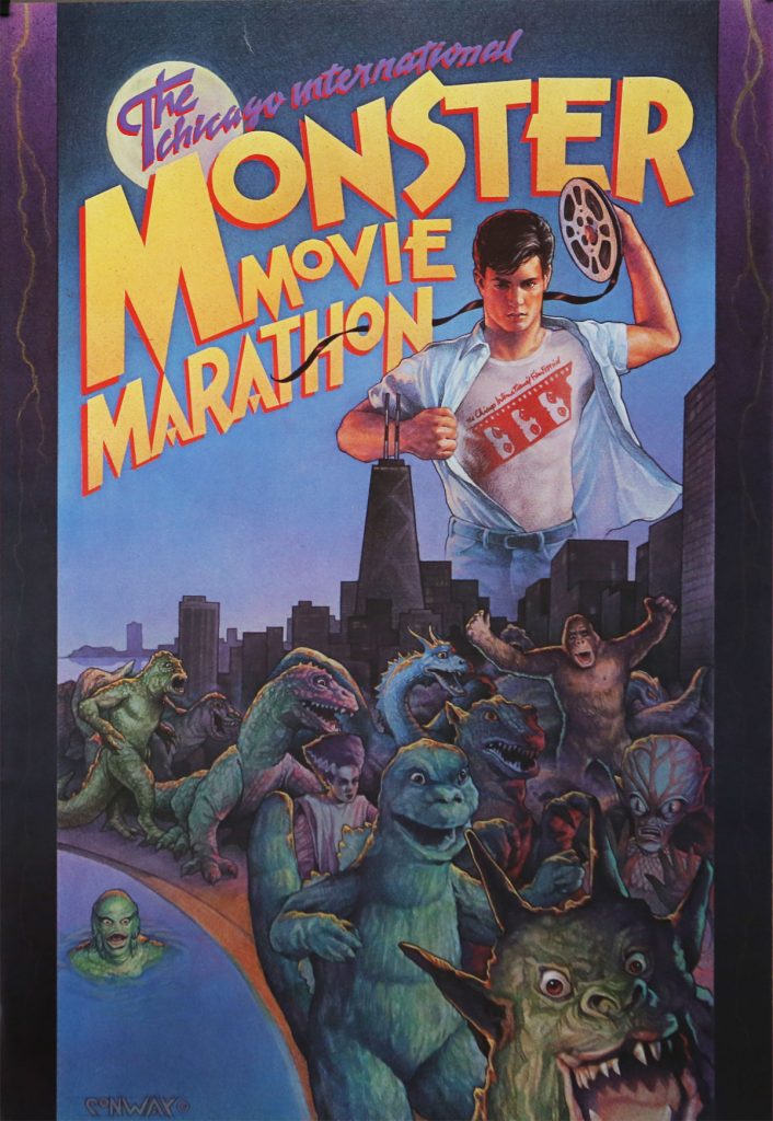 Monster Movie Marathon Poster - Cinema Chicago Online Store